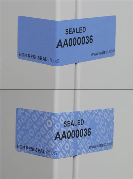 Unisto Non Residue Leaving Void Security Labels.
